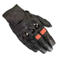 China Shockproof Breathable Touch Screen Leather Carbon Fiber Knuckle Motorcycle Gloves for sale