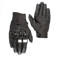 China Shockproof Breathable Touch Screen Leather Carbon Fiber Knuckle Motorcycle Gloves for sale
