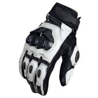 China Windproof Black/White Custom Motorcycle Motorbike Race Riding Gloves for Motocross Race for sale