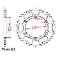 China Replace/Repair Purpose Custom Steel 48T 51T Motorcycle Rear Sprocket for BMW G450X for sale