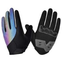 China Customized Logo Full Finger Microfiber Touch Screen Sports Cycling Gloves for Biking for sale