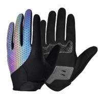 China Customized Logo Full Finger Microfiber Touch Screen Sports Cycling Gloves for Biking for sale