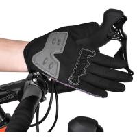 China Customized Logo Full Finger Microfiber Touch Screen Sports Cycling Gloves for Biking for sale