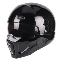 China Custom Removable Chin Bar Classic Motorcycle Full Face Helmet ABS for Replace/Repair for sale