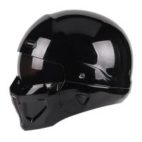 China Custom Removable Chin Bar Classic Motorcycle Full Face Helmet ABS for Replace/Repair for sale