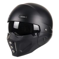 China Custom Removable Chin Bar Classic Motorcycle Full Face Helmet ABS for Replace/Repair for sale