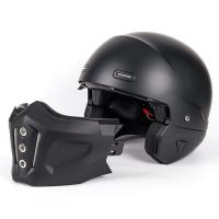 China Custom Removable Chin Bar Classic Motorcycle Full Face Helmet ABS for Replace/Repair for sale