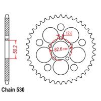 China Motorcycle Rear Position 530 48T Sprocket for Harley Davidson XLH883 XLH1200 for sale