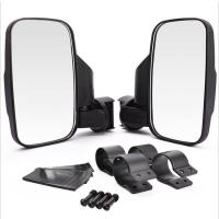 China PP Plastic Colored Reflective UTV Rear View Side Mirrors for UTV ATV Adjustable 1.5