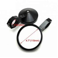 China Custom CNC Aluminum Round Universal Side ATV UTV Rear View Mirror with Convex Mirror for sale