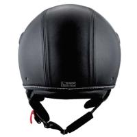 China Custom Vintage Retro Leather Motorcycle Helmet ECE 22.06 with High Density EPS Liner for sale