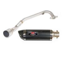 China Customized Modified Stainlsess Steel Straight Pipe Exhaust for Honda PCX 125 150 for sale