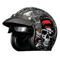 China DOT Certified Open Face Motorcycle Helmet with High Density EPS Liner Customized for sale