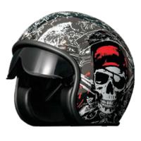 China DOT Certified Open Face Motorcycle Helmet with High Density EPS Liner Customized for sale