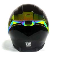 China High Density EPS Liner DOT Approved LED Light Open Face Helmets for XL Motorcycles for sale