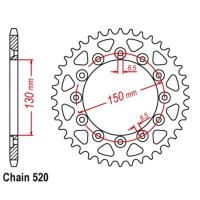 China 520 45T Motorcycle Hornet 250 Sprocket for Honda CB250 Hornet Customized Color Design for sale