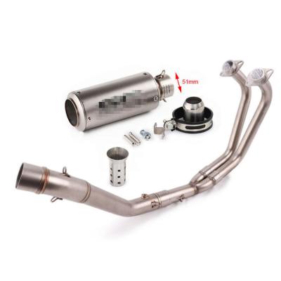 China Custom Carbon Fiber Logo Motorcycle Exhaust Muffler for Yamaha YZF R3 R25 Performance for sale