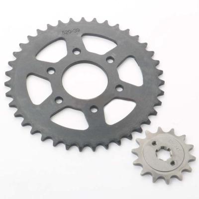 China Custom 520 39T 14T Motorcycle Sprocket for Bajaj Pulsar NS200 AS200 RS200 Materials for sale