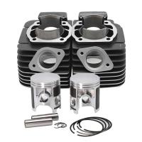 China Customized 64mm Bore Size Motorcycle RD350 Cylinder Block Head Kit for Yamaha RD350 for sale