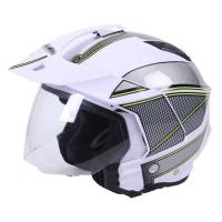 China Custom DOT Approved Open Face Short Motorcycle Helmet with High Density EPS Liner for sale