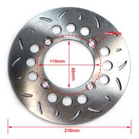 China Custom Rear ATV 216mm Disc Brake Rotor for Suzuki LT-A 500 F Vinson 4x4 Replace/Repair for sale