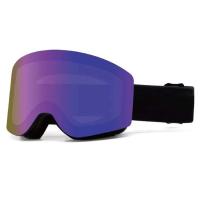 China Adjustable Anti Slip Elastic Strap Ski Goggles with Custom UV400 Cylindrical Lens for sale