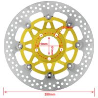 China Customized 280mm Front Floating Brake Disc for Kawasaki KR 250 KR-1 Top Performance for sale