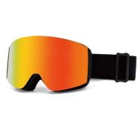 China Adjustable Anti Slip Elastic Strap Two-color Magnetic Ski Goggles for Youth from Custom for sale
