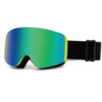China Adjustable Anti Slip Elastic Strap Two-color Magnetic Ski Goggles for Youth from Custom for sale