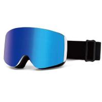 China Adjustable Anti Slip Elastic Strap Two-color Magnetic Ski Goggles for Youth from Custom for sale