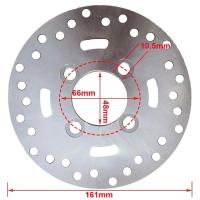 China 161mm ATV Front Brake Disc Rotors for Yamaha YFS200 YFM250 YFM350 YFZ350 for sale