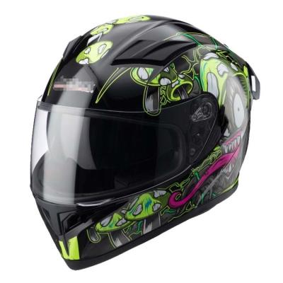 China Customized Full Face Motorcycle Helmets with High Density EPS Liner and DOT Certification for sale