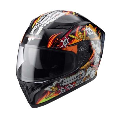 China High Density EPS Liner Full Face Graphic Motorcycle Helmet for Head Safety Protection for sale