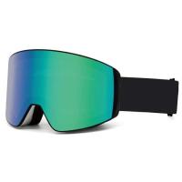 China Adjustable Anti Slip Elastic Strap Ski Goggles for Custom Magnetic Snow Glasses for sale
