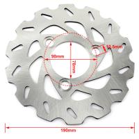 China Custom Stainless Steel 420 2Cr13 Rear ATV Brake Disc for Suzuki LT-R 450 Quad Racer for sale