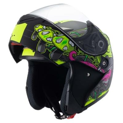 China Customized Logo Accepted DOT Approved Flip Up Motorcycle Helmet with Customized Color for sale