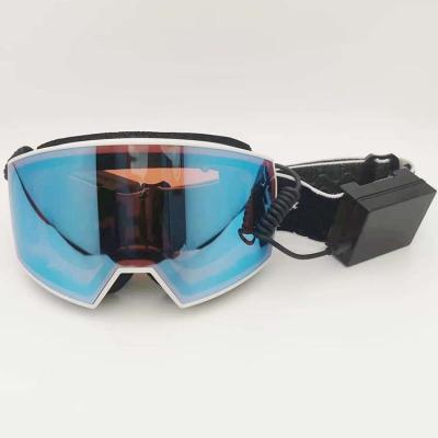 China Imitate REVO Lens Electrically Heated Snowmobile Snow Ski Goggles with Custom Battery for sale