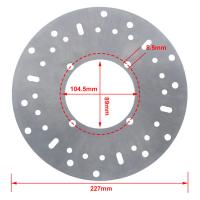 China Replace/Repair Custom Stainless Steel Front 227mm ATV Brake Disc for Polaris ATV 4mm Thick for sale