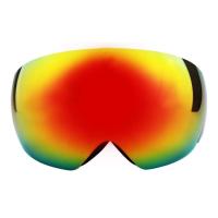 China Custom Logo UV400 Anti-Fog Spherical Mirror Snowboard Goggles with 3 Layers Foam for sale