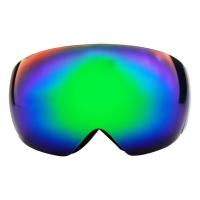 China Custom Logo UV400 Anti-Fog Spherical Mirror Snowboard Goggles with 3 Layers Foam for sale