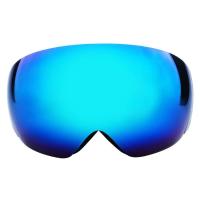 China Custom Logo UV400 Anti-Fog Spherical Mirror Snowboard Goggles with 3 Layers Foam for sale