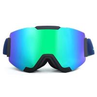 China Custom Fashion Magnet Anti Fog Skiing Goggles for Private Label and Adult Skiers for sale