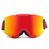 China Custom Fashion Magnet Anti Fog Skiing Goggles for Private Label and Adult Skiers for sale