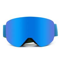 China Stylish Adult Ski Goggles with Adjustable Anti Slip Strap and Magnetic Cylindrical Lens for sale