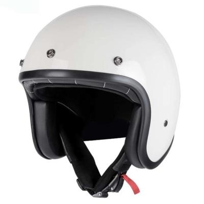China Customized ABS Retro Vintage Motorbike Motorcycle Helmet 3/4 Open Face with Materials for sale