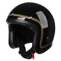 China Customized ABS Retro Vintage Motorbike Motorcycle Helmet 3/4 Open Face with Materials for sale