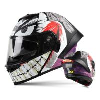 China Head Safety Protection with Custom DOT Approved Flip Up Motorcycle Helmets and Lights for sale