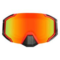 China Custom Adult Cylindrical Anti-Fog UV400 Ski Goggles with 3 Layers Foam and Nose Guard for sale