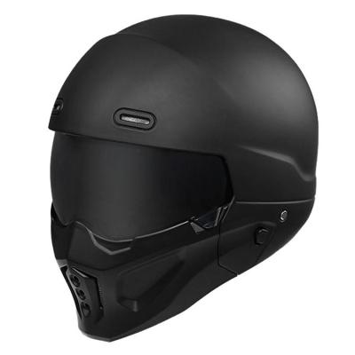 China Vintage Full Face DOT Approved Motorcycle Helmet and Respirator with Customized Logo for sale
