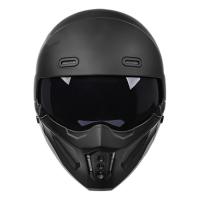 China Vintage Full Face DOT Approved Motorcycle Helmet and Respirator with Customized Logo for sale